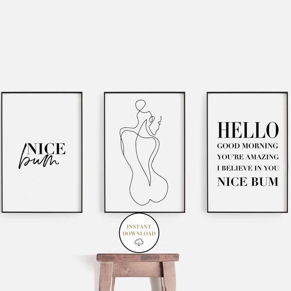 Butt Line Art - Etsy