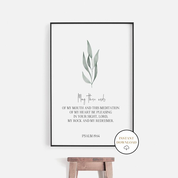Psalm 19 14 - Etsy