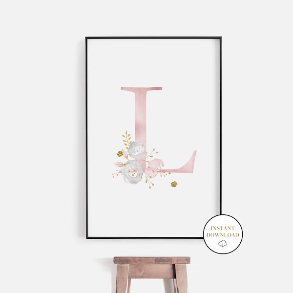 Initial Wall Art - Etsy