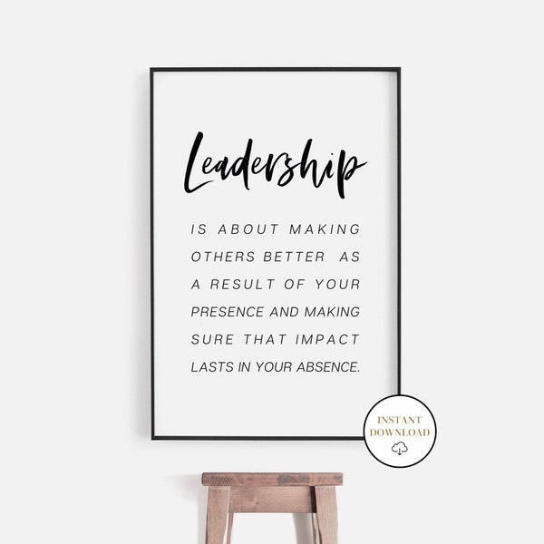 Leadership Poster - Etsy