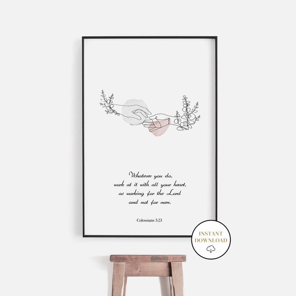 Colossians 3 23 - Etsy