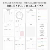 Bible Study Guide Digital Download PDF Printable Outline for Studying ...