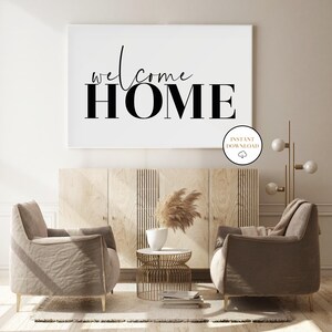 Welcome Home Print Welcome Home Printable Wall Art Welcome - Etsy