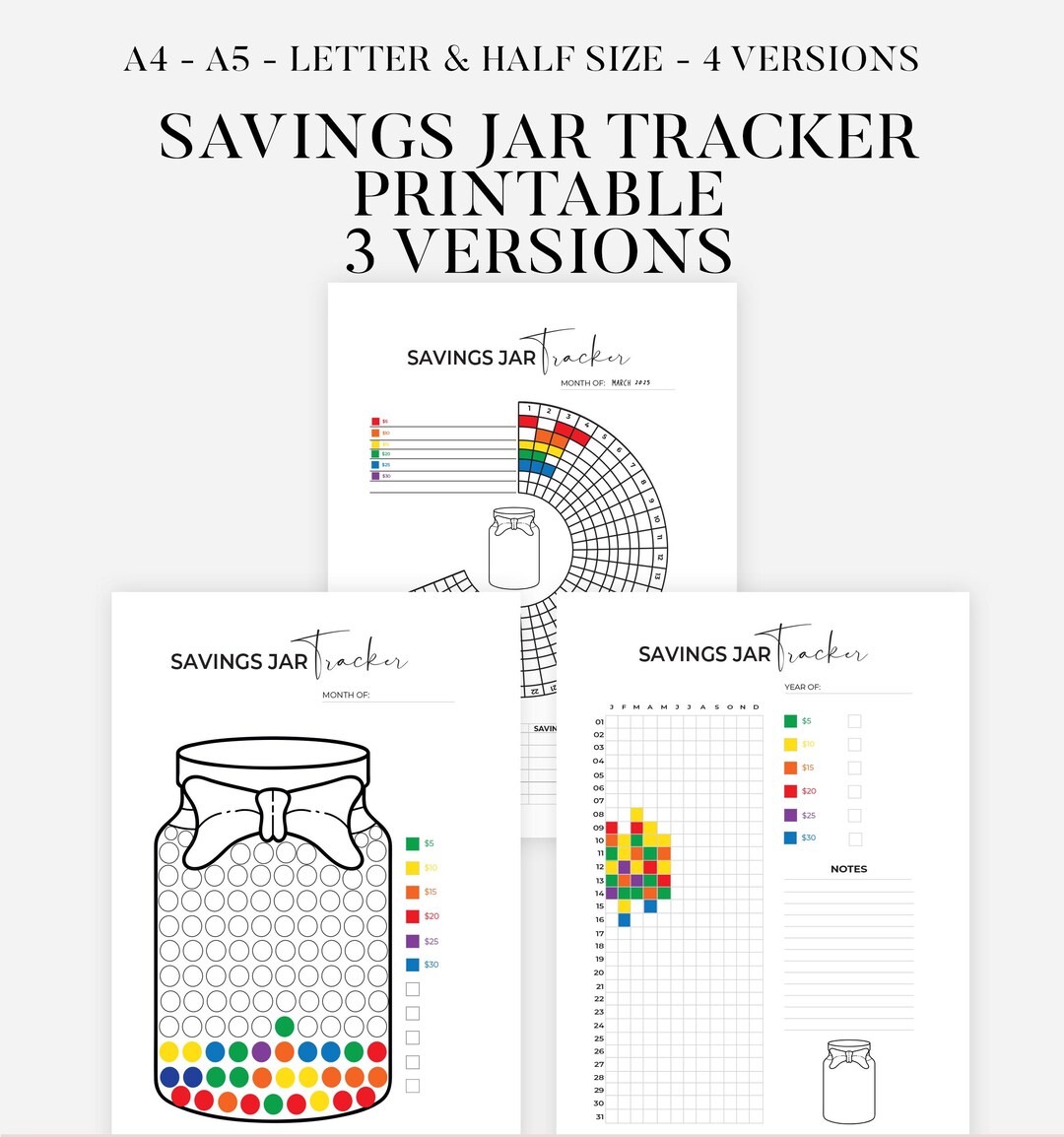 Reward Jar | Reward Chart | 3 Option Fillable | Color Printable ...