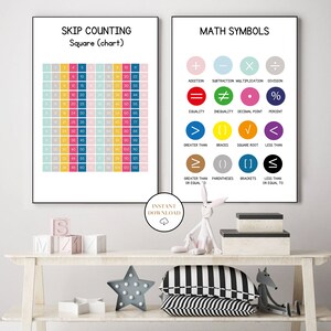 BUNDLE Kids Printables Math Education Print Set Kids - Etsy