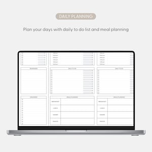 Editable Planner Google Sheets Digital Planner Spreadsheet Daily Weekly ...
