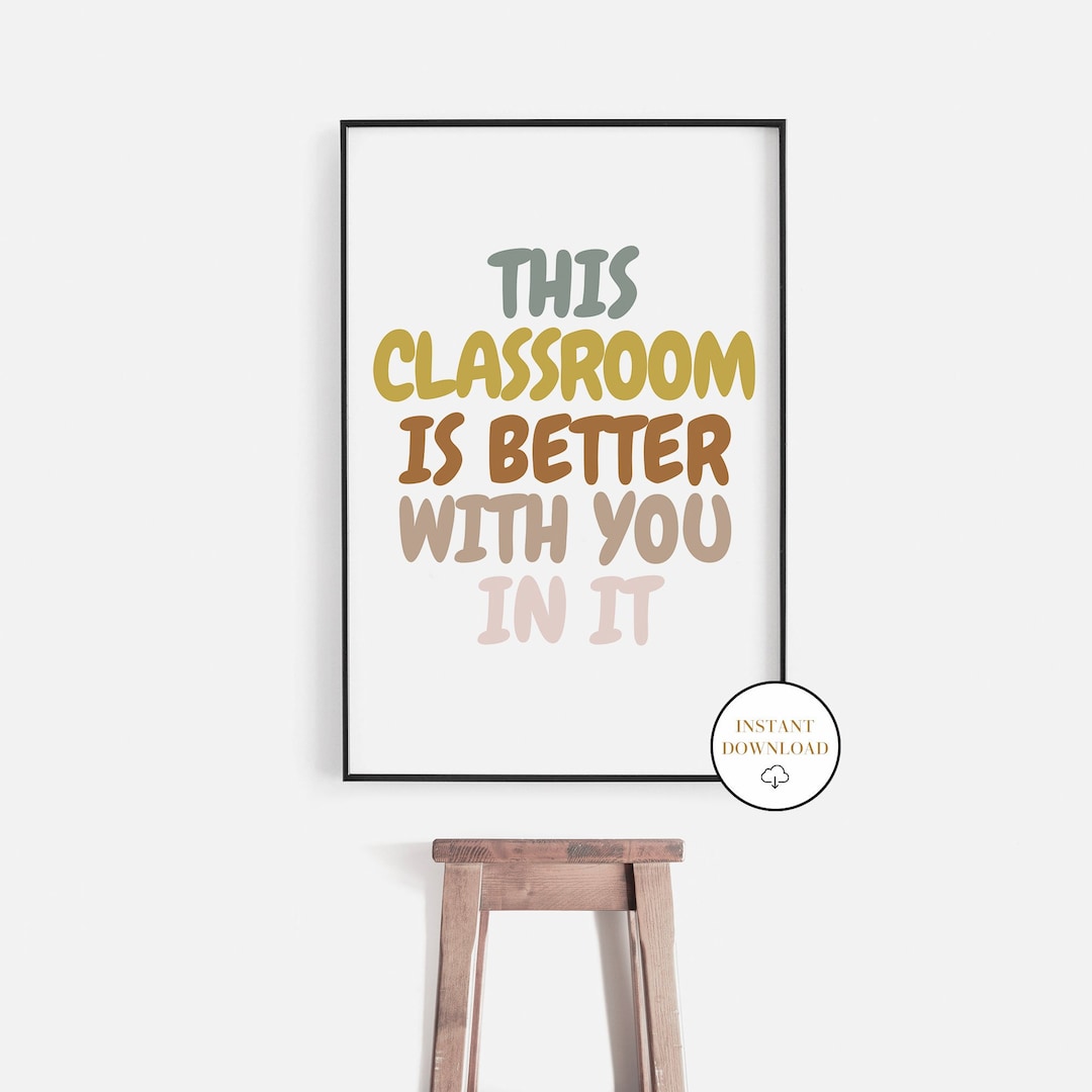 70% OFF This Classroom is Better With You in It, Boho Classroom Decor ...