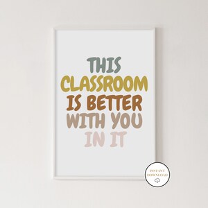 70% OFF This Classroom is Better With You in It, Boho Classroom Decor ...