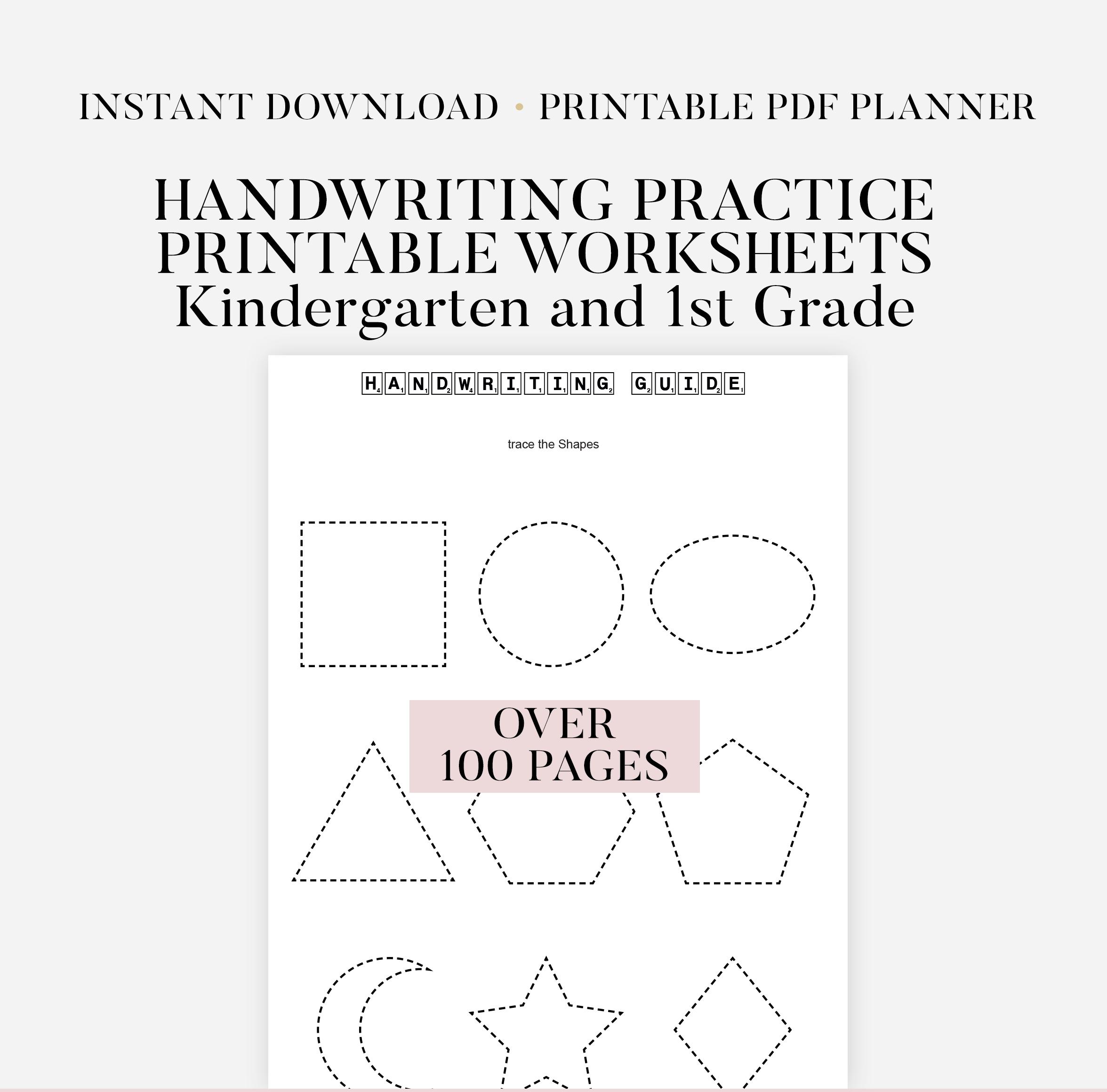 Preschool Pre-k + Kindergarten Learning Bundle Printable | +100 Pages ...