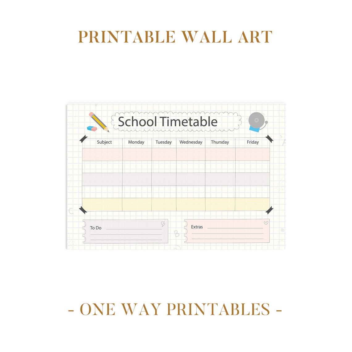 Homeschool Weekly Schedule Printable Weekly Homeschool - Etsy
