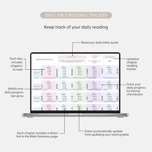 Chronological Bible Reading Plan Tracker Bible Tracker One Year Bible ...