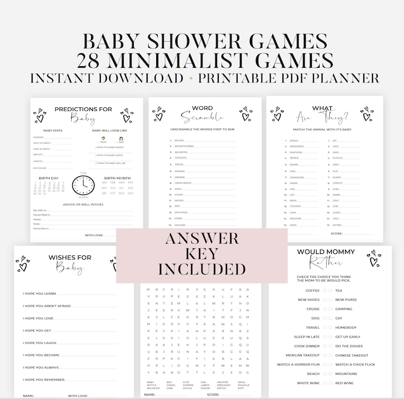 Baby Shower Emoji Game, Printable Party Games (digital Download) - Etsy ...