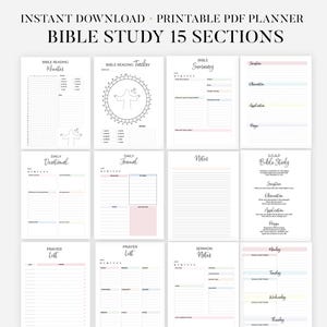 Bible Study Guide Printable Template, Chronological Bible Reading ...