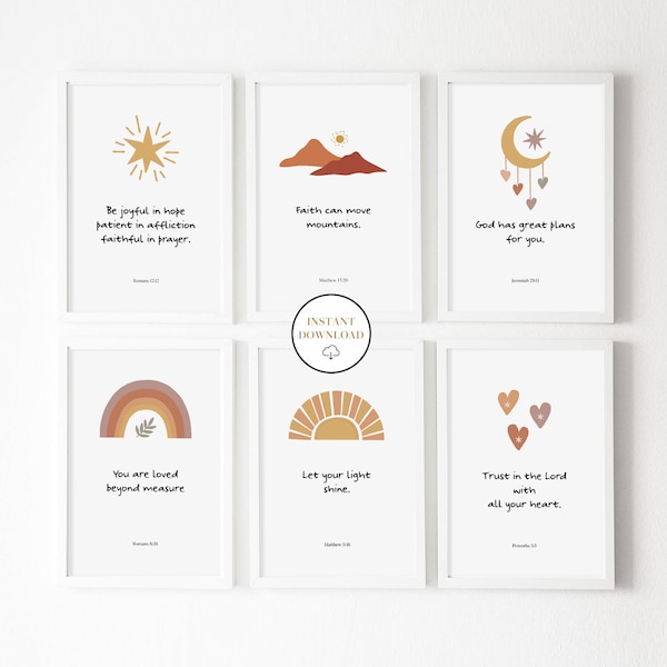 Bible Verse Wall Art - Etsy