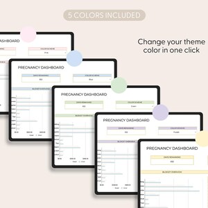 Digital Pregnancy Planner for New Mom, Hyperlinked Pregnancy Journal ...
