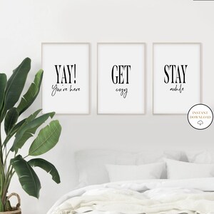 Get Cozy Sign, Bedroom Decor, Printable Above Bed Art, Guest Room Print ...