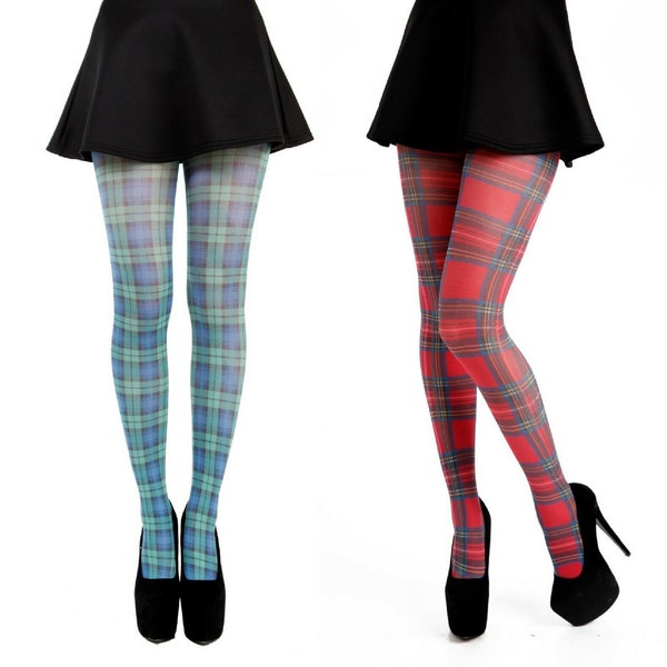 Printed Tights - Etsy