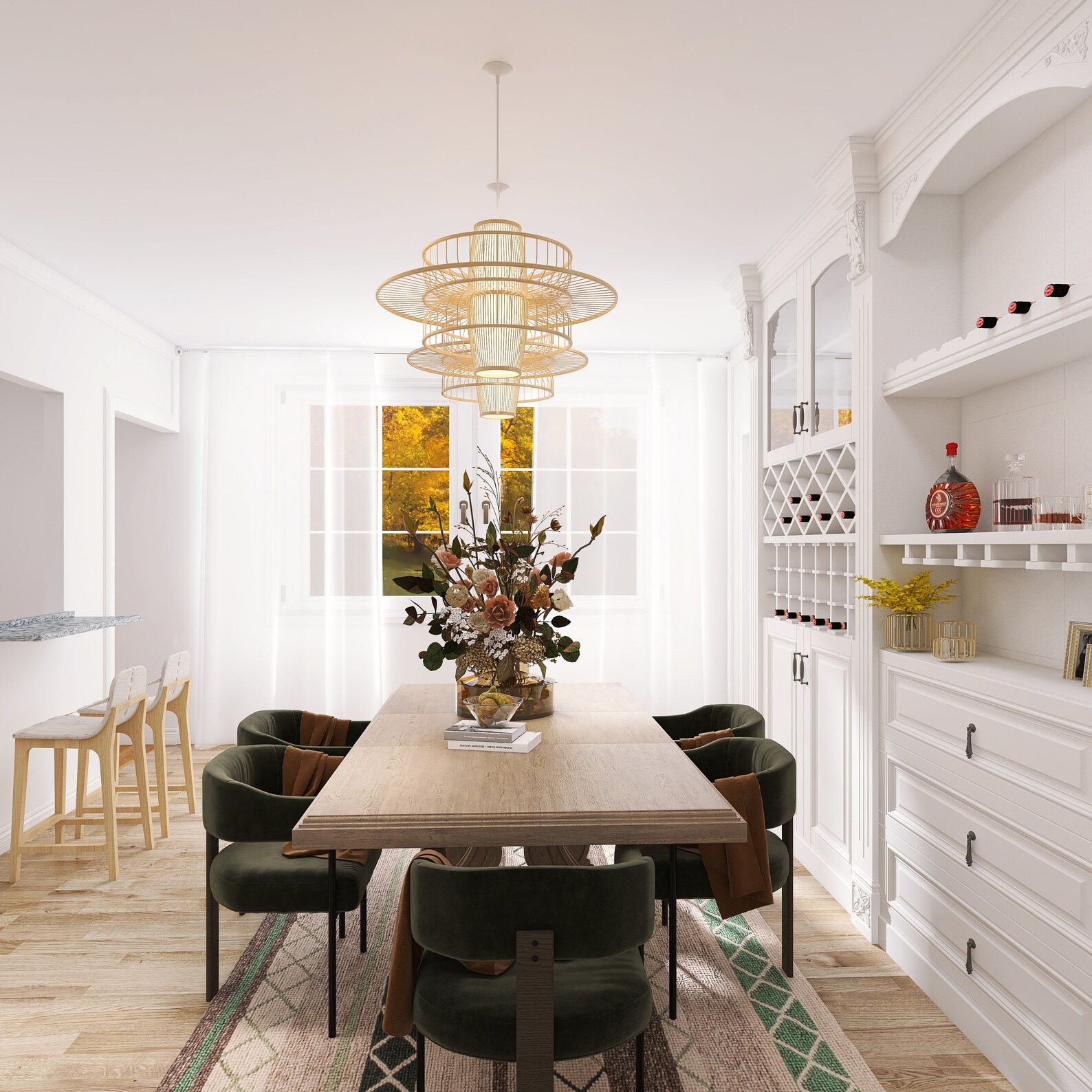 Kitchen Interior Designs, Kitchen 3D Rendering, 3D Architectural ...