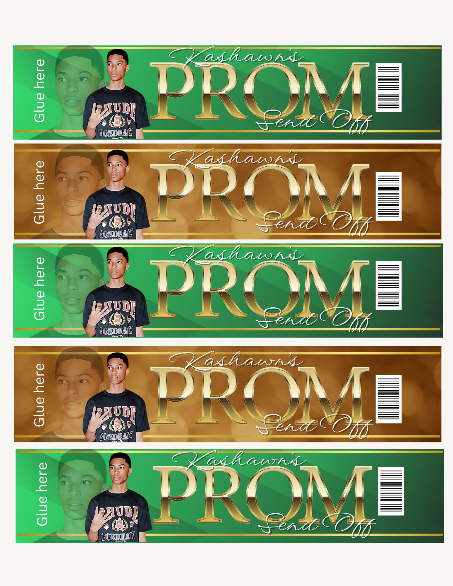 Prom Bottle Label Template | Editable Digital Download | Personalized ...