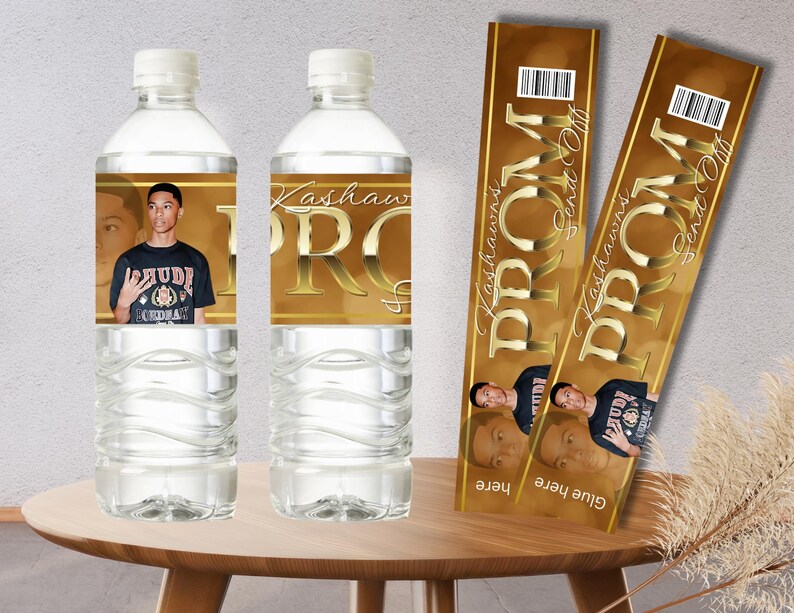 Prom Bottle Label Template | Editable Digital Download | Personalized ...