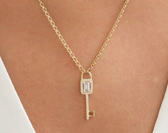 Key Necklace 21st Birthday - Etsy