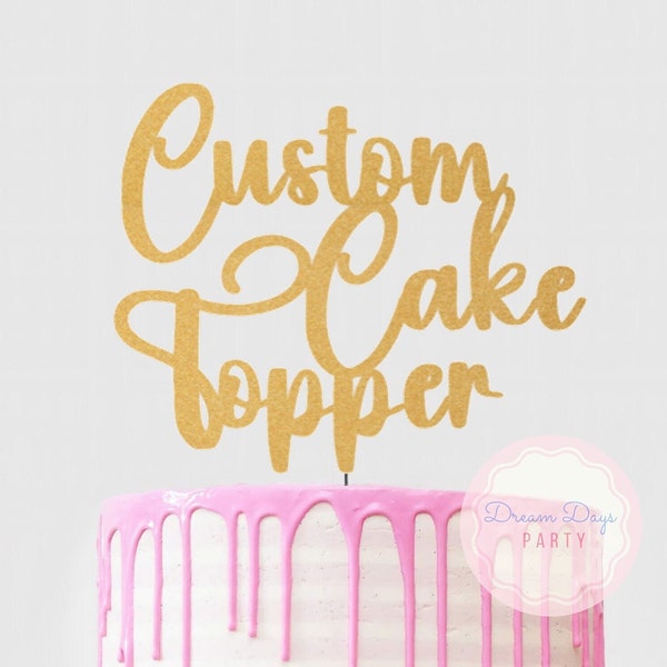 Silver Cake Topper - Etsy