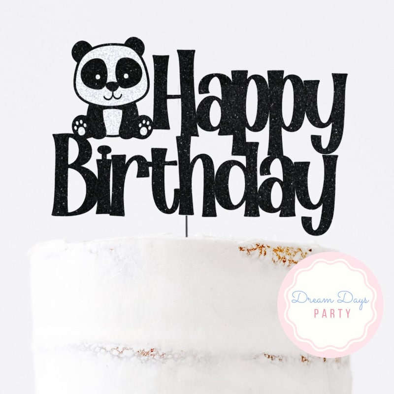 Panda Cake Topper - Etsy