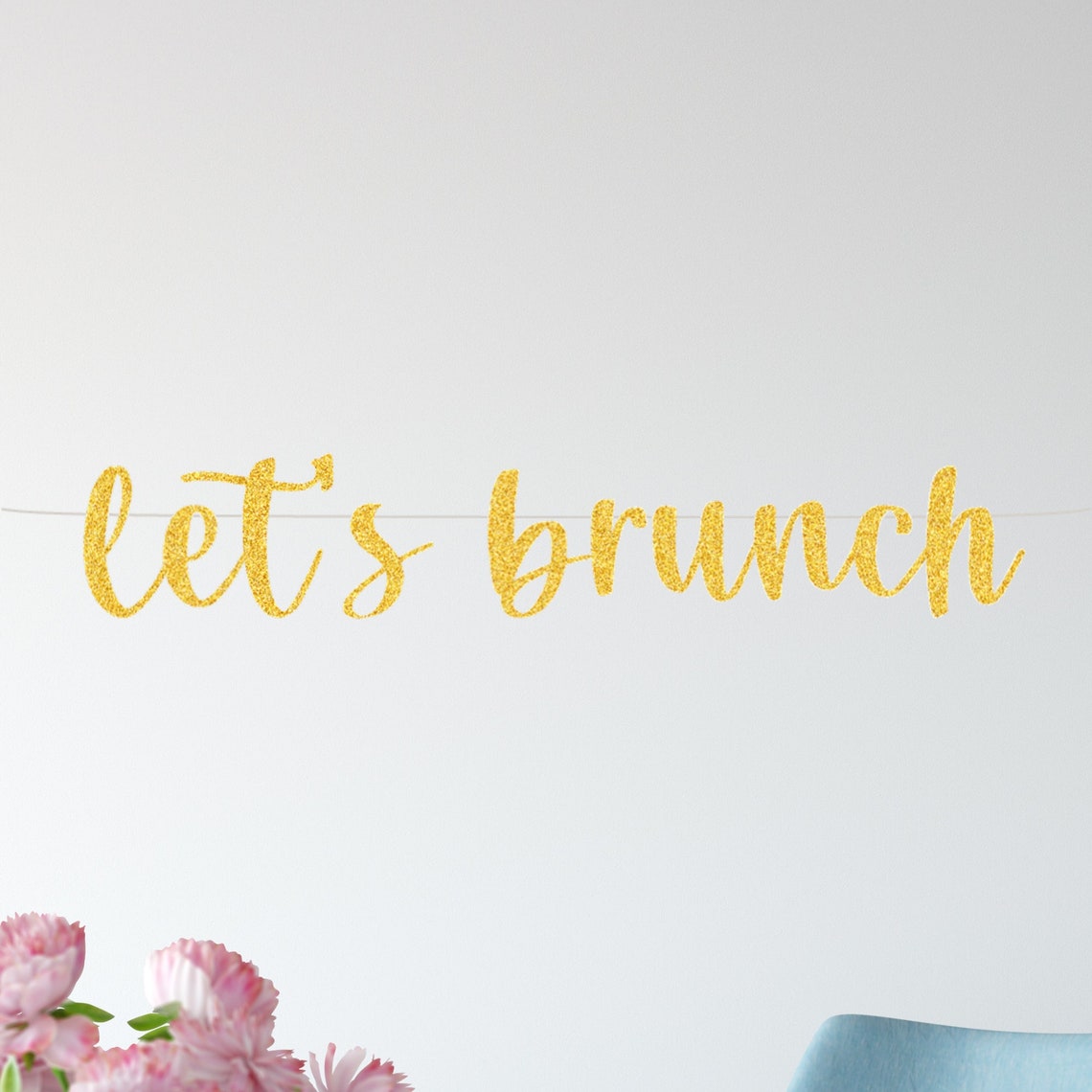Brunch Decorations Lets Brunch Banner Bridal Brunch Sign - Etsy