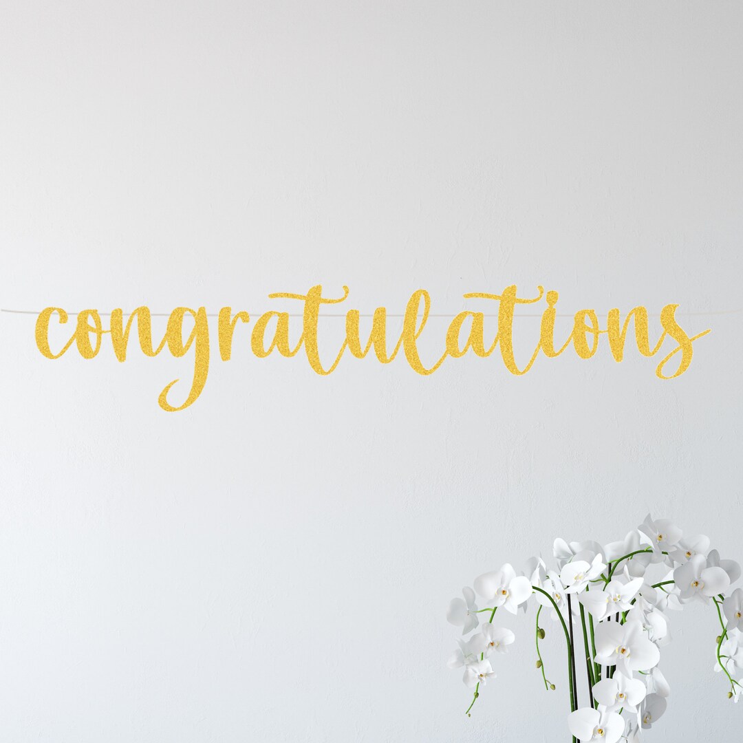 Congratulations Banner, Graduation Banner, Congratulations Sign, Grad ...