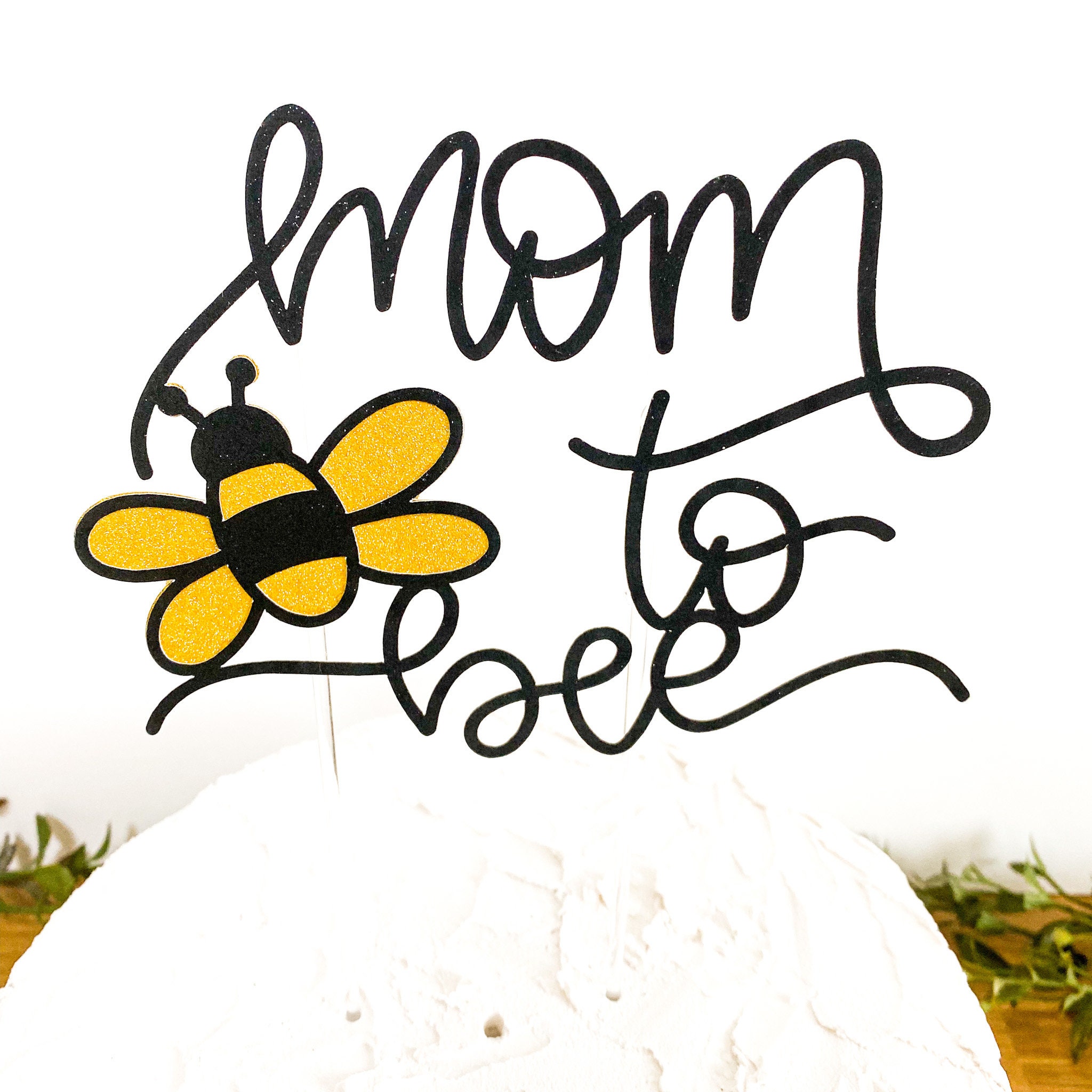 Mom to Bee Cake Topper Bee Baby Shower Baby Shower Cake - Etsy