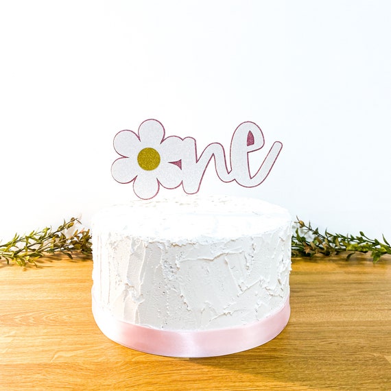 Daisy Cake Topper One Cake Topper Daisy 1st Birthday Daisy | Etsy