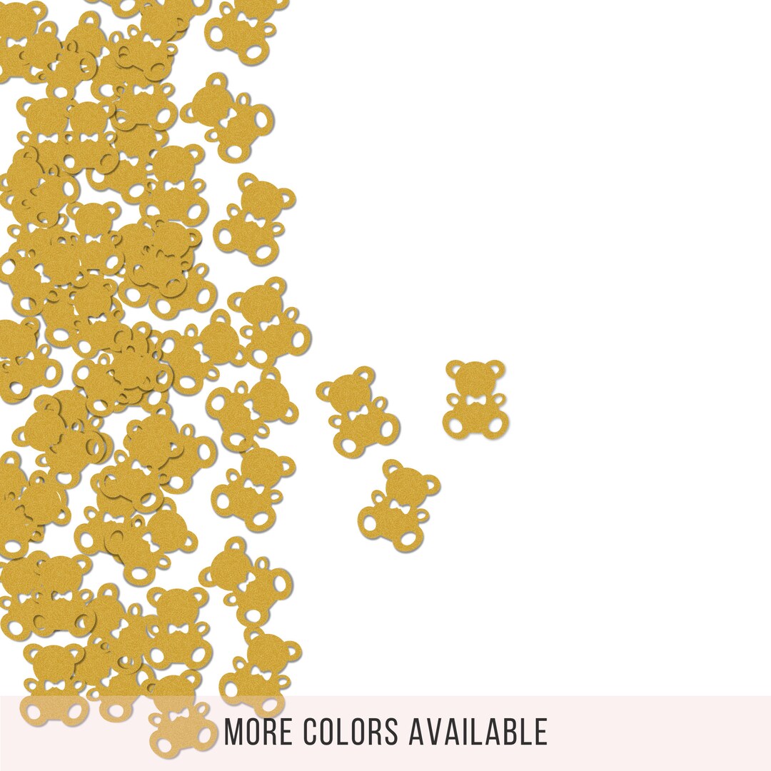 Teddy Bear Confetti Cute Baby Shower, Birthday, Happy Camper Theme ...