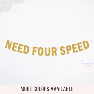 Need Four Speed Banner: Racing Birthday Theme | Race Car Party Decor ...