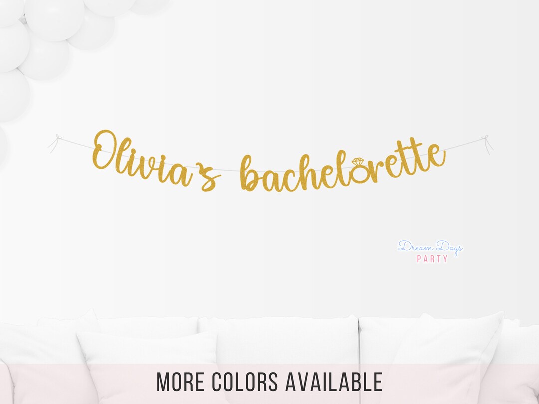 Custom Bachelorette Banner: Personalized Party Decorations - Bridal ...