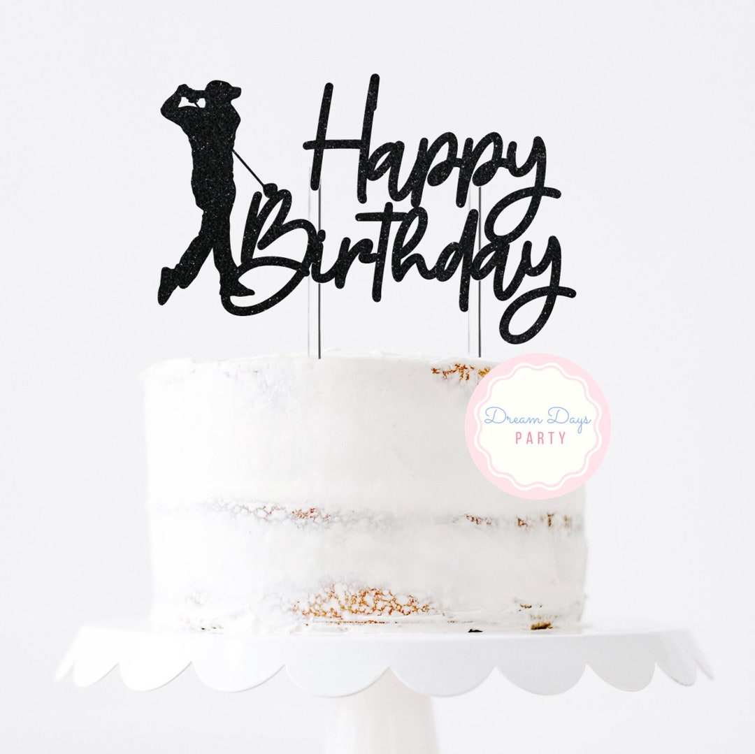 Golf Birthday Cake Topper | Golf Theme Decorations for Birthday Party ...