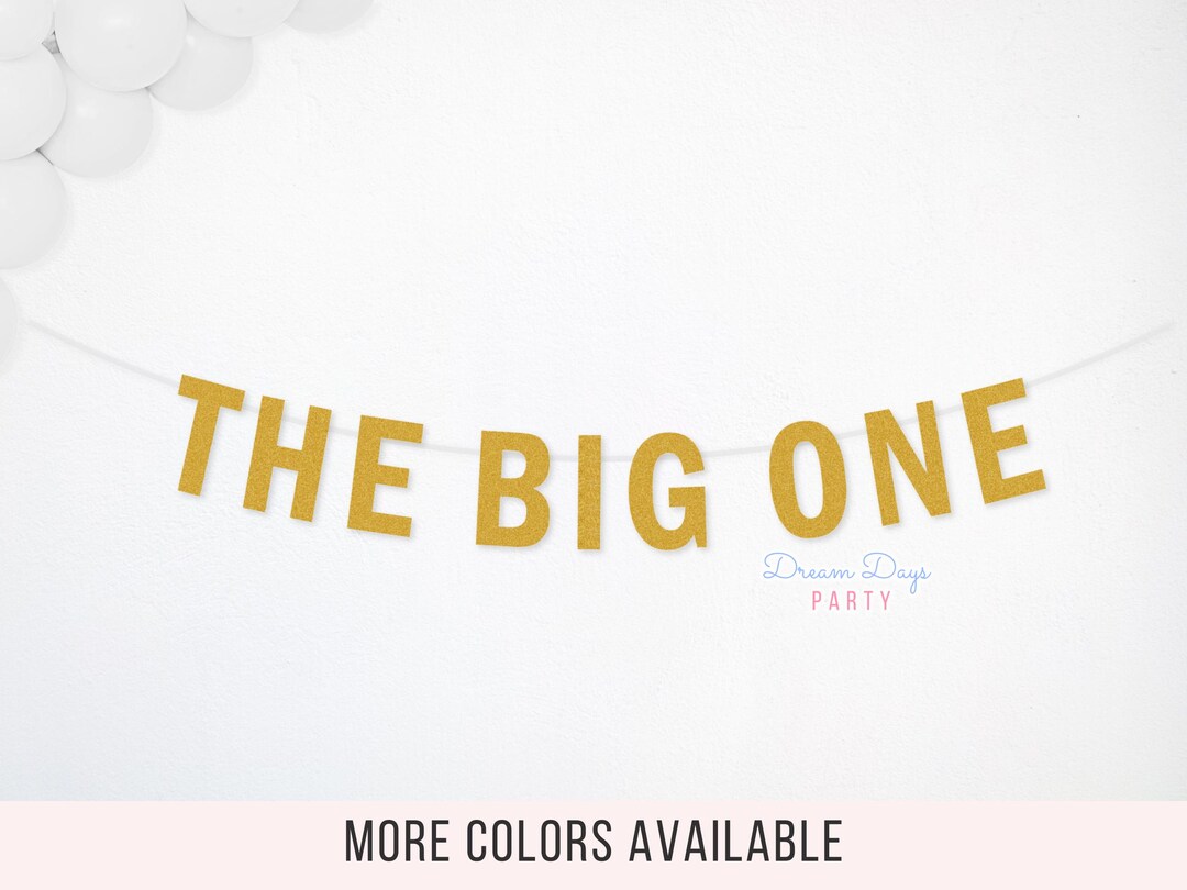 The Big One Banner: First Birthday Party Decoration - Baby Boy ...