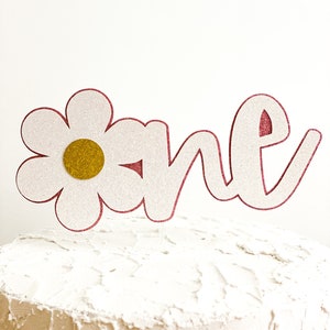 Daisy Cake Topper One Cake Topper Daisy 1st Birthday Daisy | Etsy