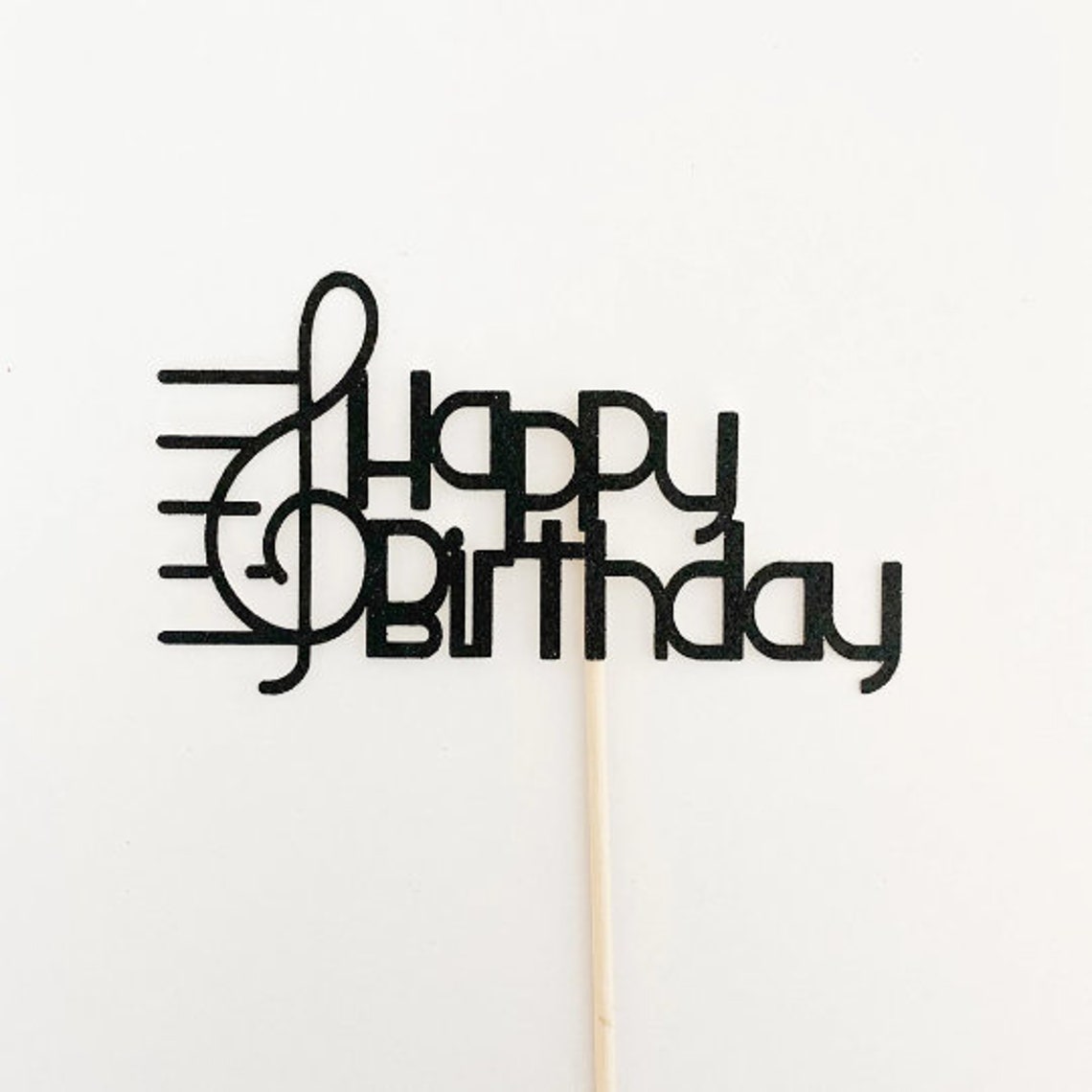 Music Birthday Cake Topper: Theme Party Decor, Birthday Decoration - Etsy