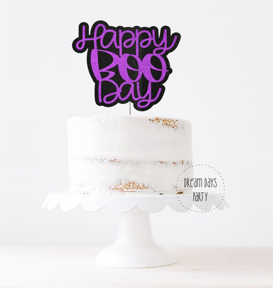 Happy Boo Day Cake Topper Halloween Topper Little Boo Here - Etsy