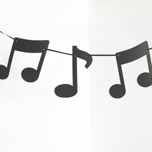 Music Notes Garland: Musical Theme Birthday Party, Music Room ...