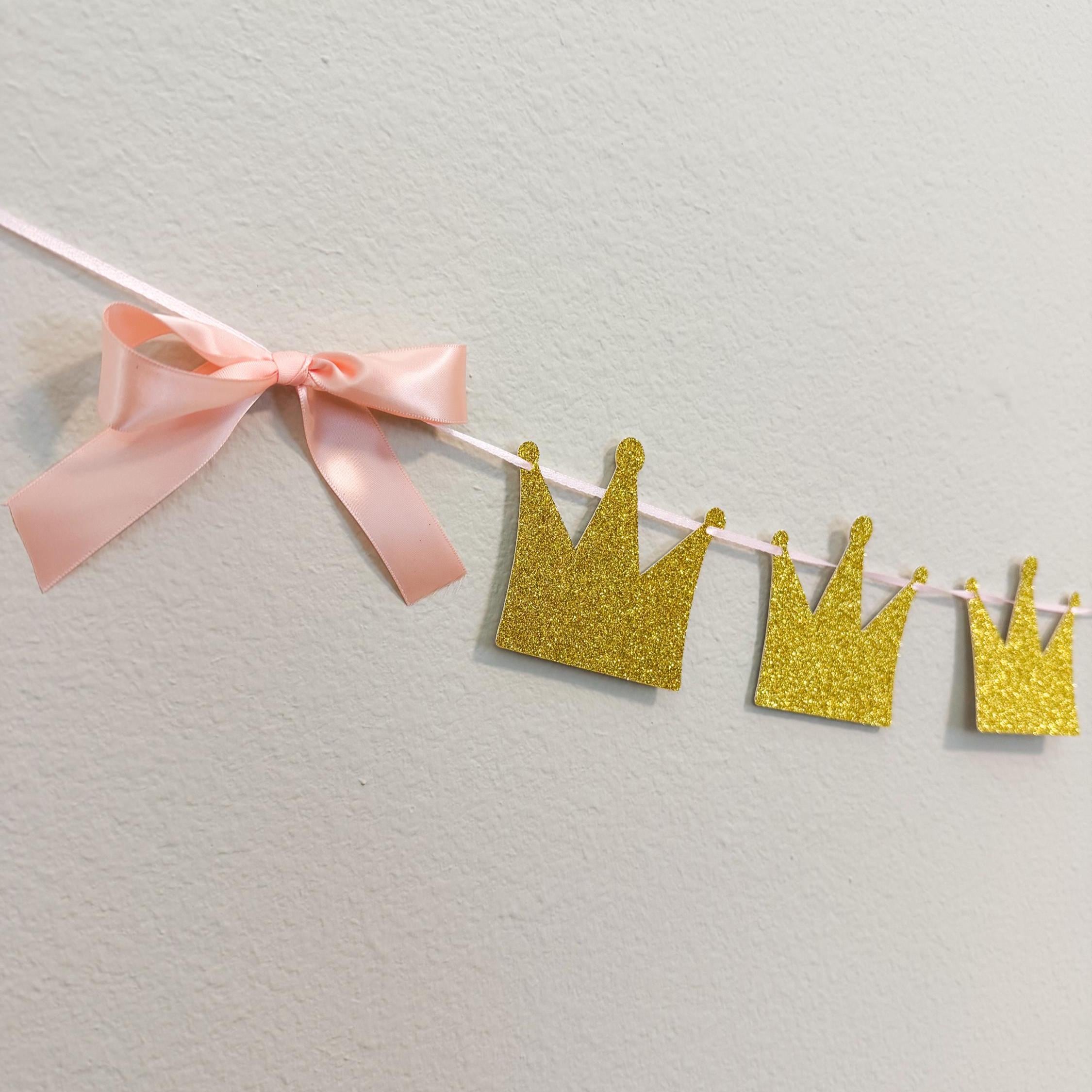 Princess Crown Banner, Princess Tea Party Sign, Once Upon a Time, Baby ...