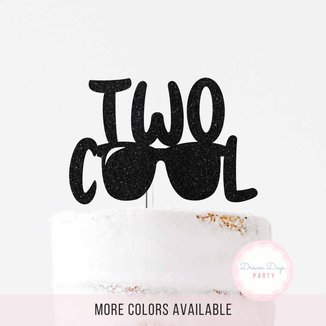 Two Cool Birthday Cake Topper 2nd Birthday Sunglasses Party - Etsy