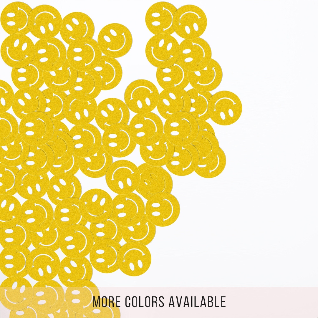 Smiley Happy Face Confetti: One Happy Dude, 1st and 2nd Birthday Party ...