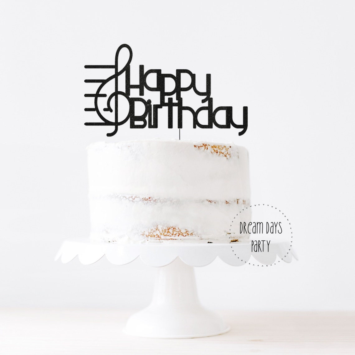 Music Birthday Cake Topper: Theme Party Decor, Birthday Decoration - Etsy