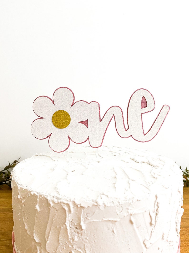 Daisy Cake Topper One Cake Topper Daisy 1st Birthday Daisy | Etsy