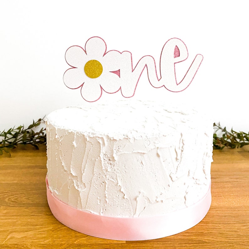 Daisy Cake Topper One Cake Topper Daisy 1st Birthday Daisy | Etsy
