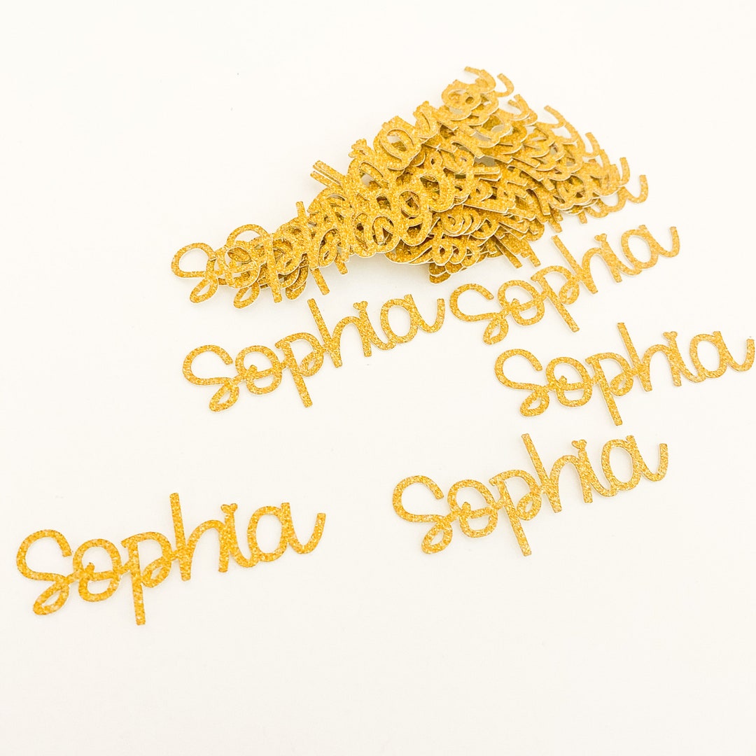 Name Confetti, Personalized Name Confetti, Custom Name Confetti ...