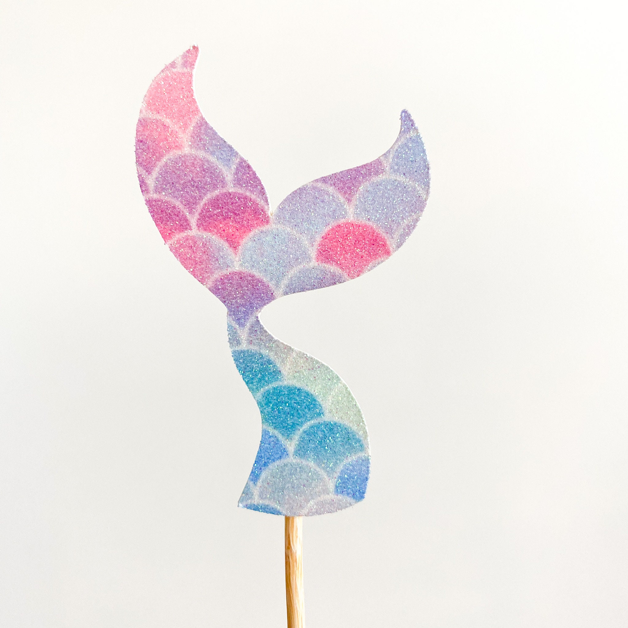 Mermaid Tail Cupcake Topper Under the Sea Party Decor - Etsy