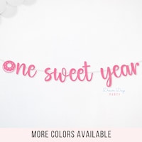 Sweet One Personalized Birthday Banner. Girls Cupcake Birthday ...
