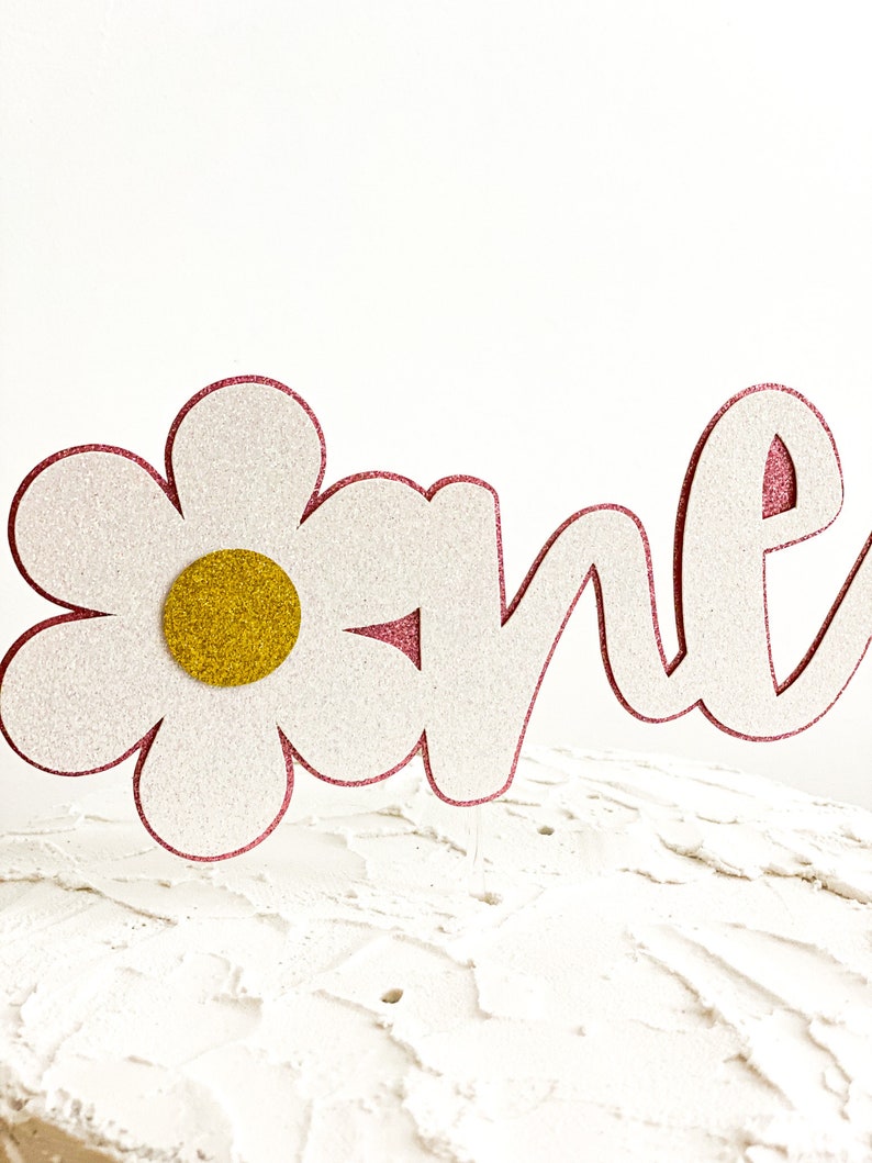 Daisy Cake Topper One Cake Topper Daisy 1st Birthday Daisy | Etsy